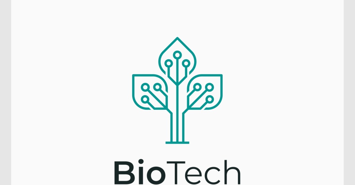 Plant Tech Circuit Leaf Logo #388939 - TemplateMonster