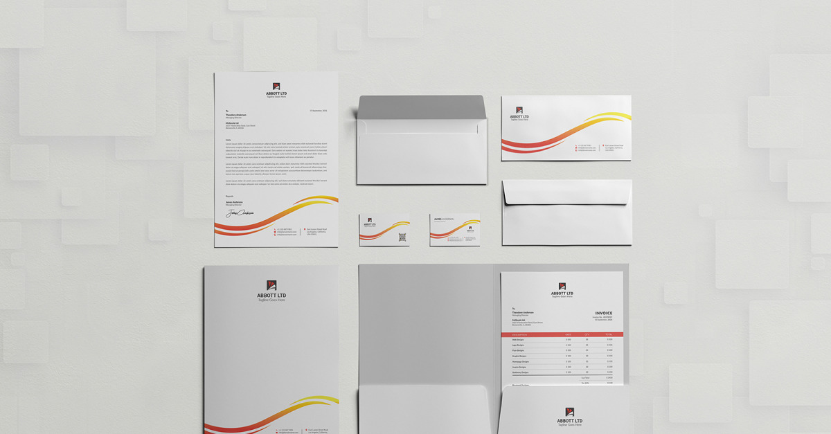 Brand Identity Package Template Canva & Word