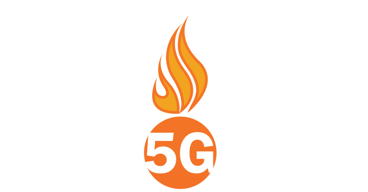 5G signal network tecknology logo vector icon v23