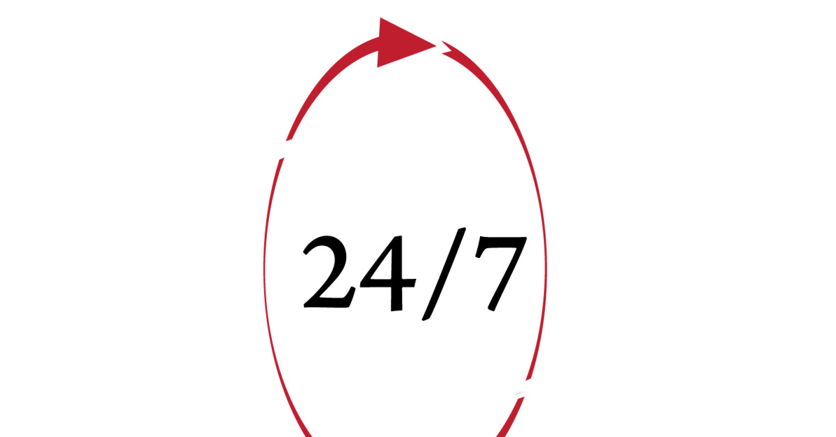 24 hour time icon logo design v26 #389240 - TemplateMonster