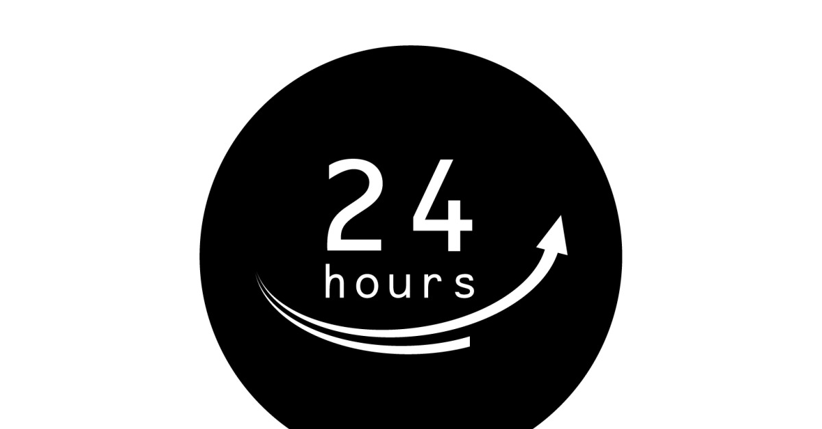 24 hour time icon logo design v106 #389326 - TemplateMonster