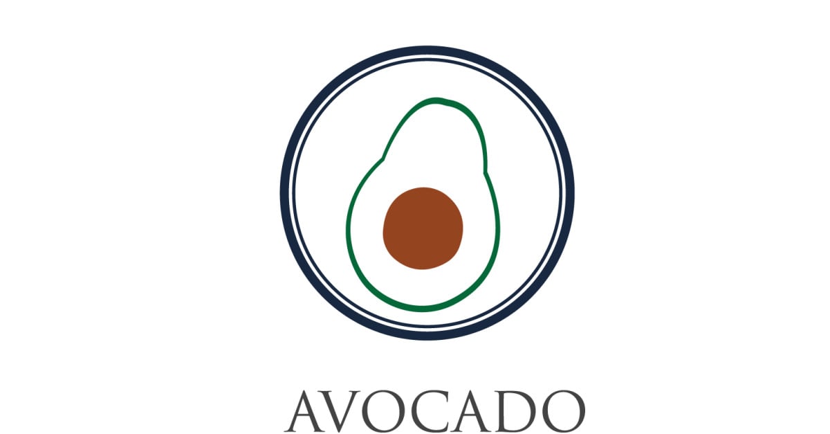 Avokádo ovoce ikona vektorové logo design v36