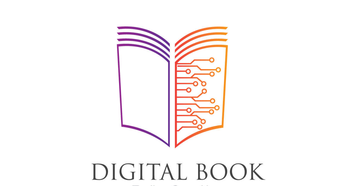 Book reading education logo vector v18 - TemplateMonster