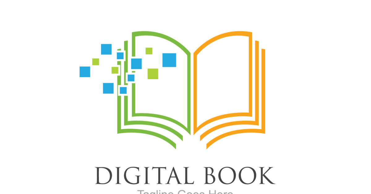 Book reading education logo vector v19 - TemplateMonster