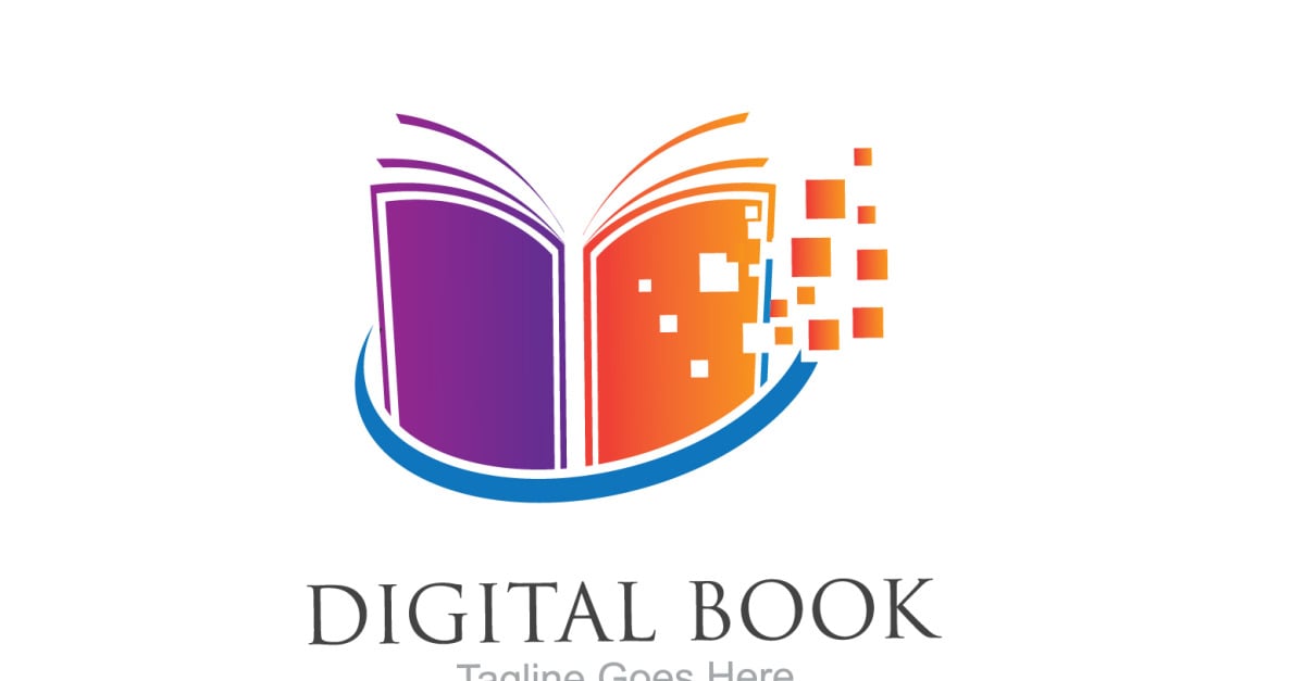 Book reading education logo vector v3 - TemplateMonster