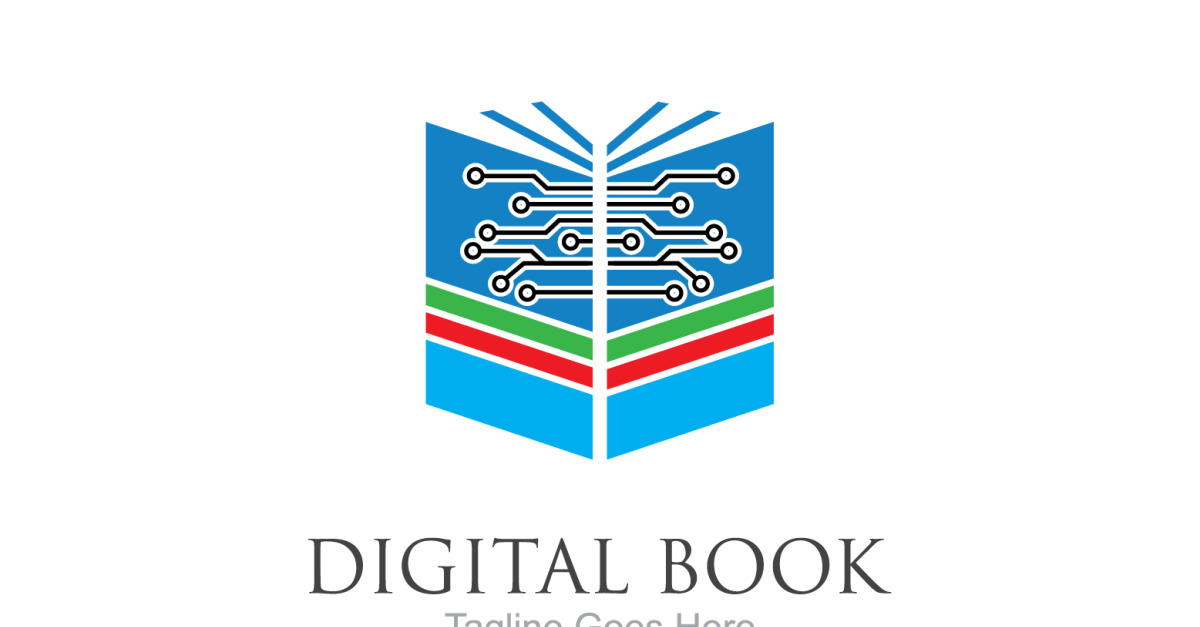 Book reading education logo vector v5 - TemplateMonster