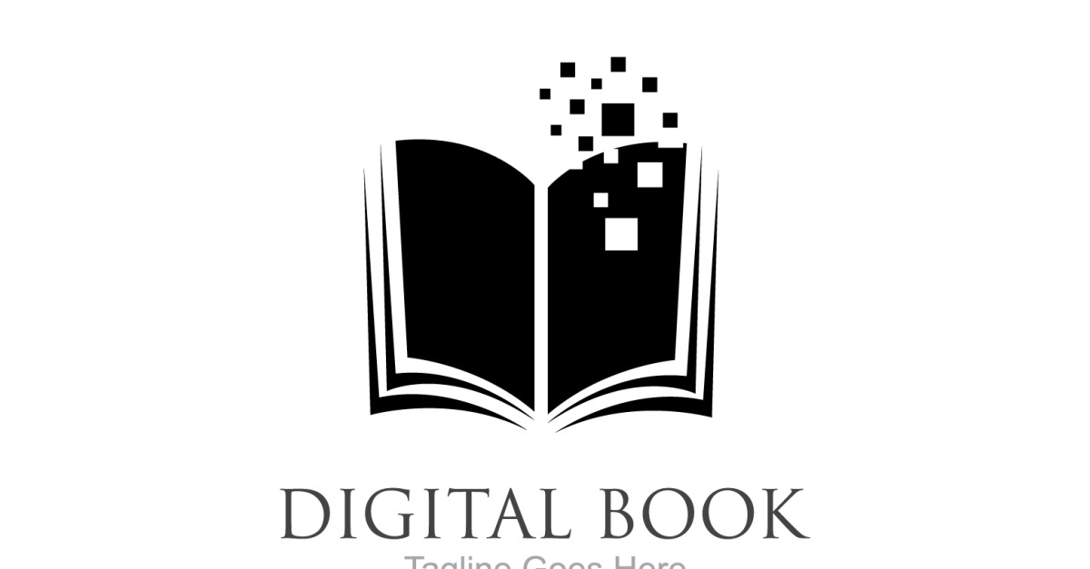 Book reading education logo vector v9 - TemplateMonster