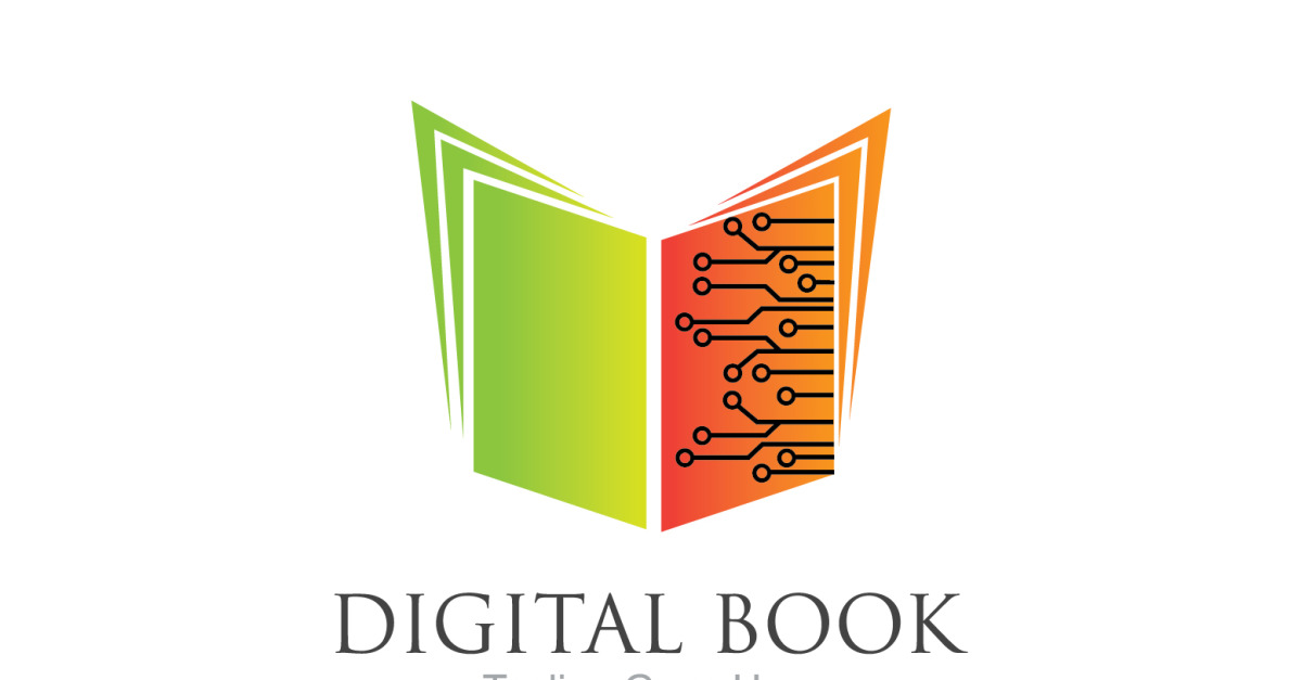 Book reading education logo vector v25 - TemplateMonster