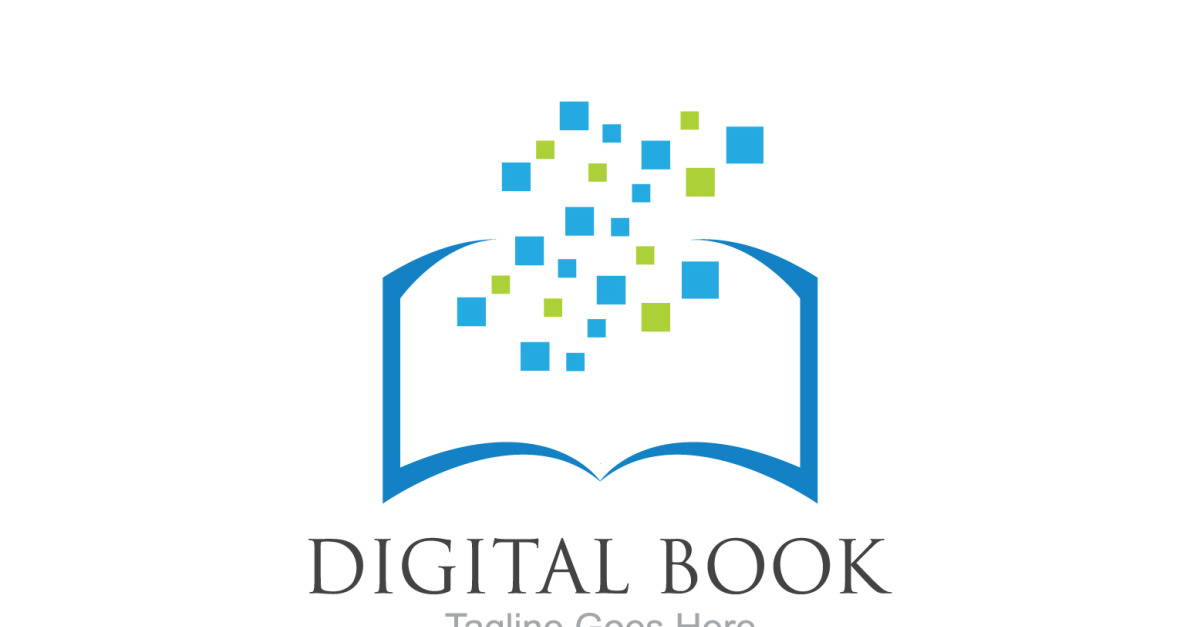 Book reading education logo vector v41 - TemplateMonster