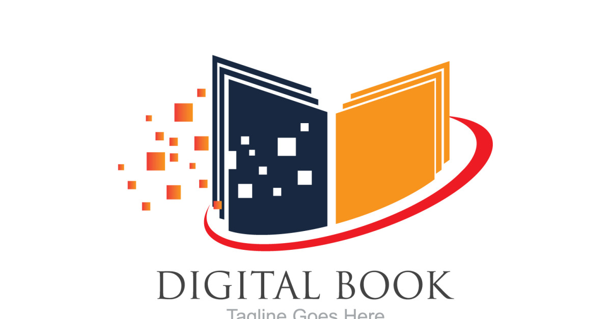 Livre lecture éducation logo vecteur v36 - TemplateMonster