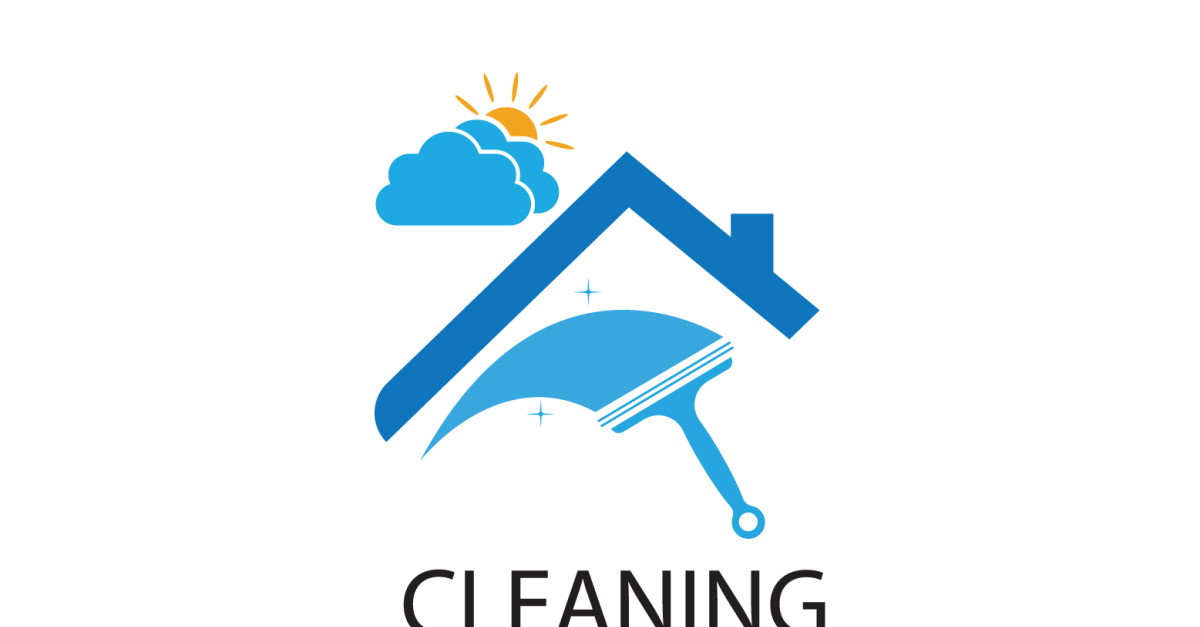 Cleaning service icon logo vector v37 - TemplateMonster