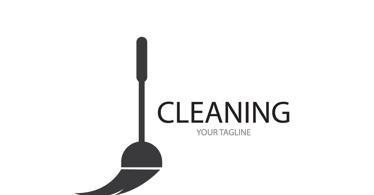 Servicio de limpieza icono logo vector v49 - TemplateMonster