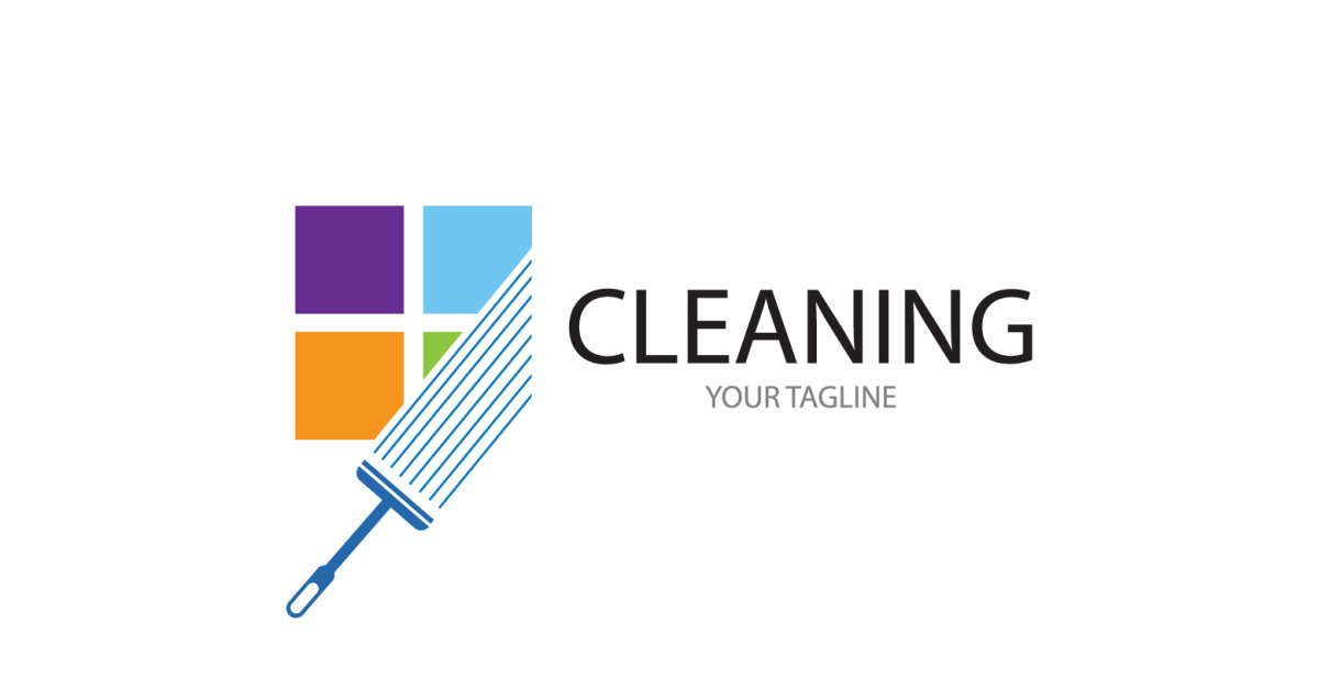 Servizio di pulizia icona logo vettoriale v32
