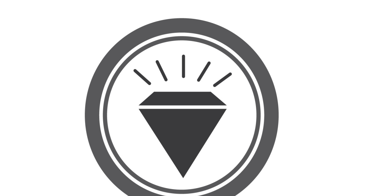 Version d'élément vectoriel du logo diamant v44