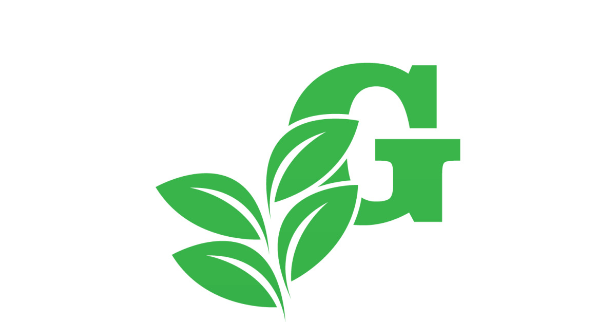 G letter leaf green logo icon version v28 - TemplateMonster