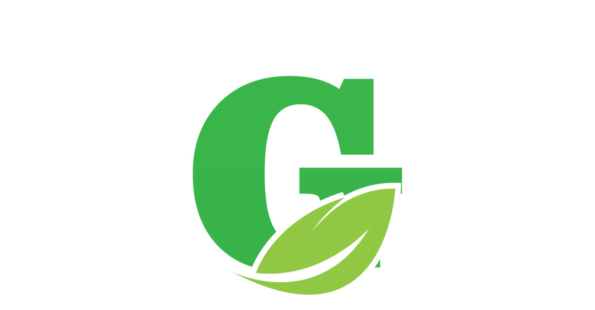 G letter leaf green logo icon version v29 - TemplateMonster