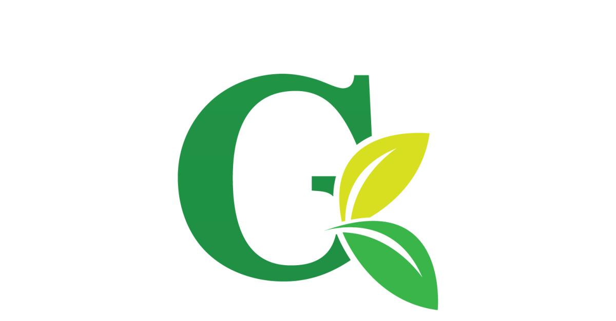 G letter leaf green logo icon version v58 - TemplateMonster