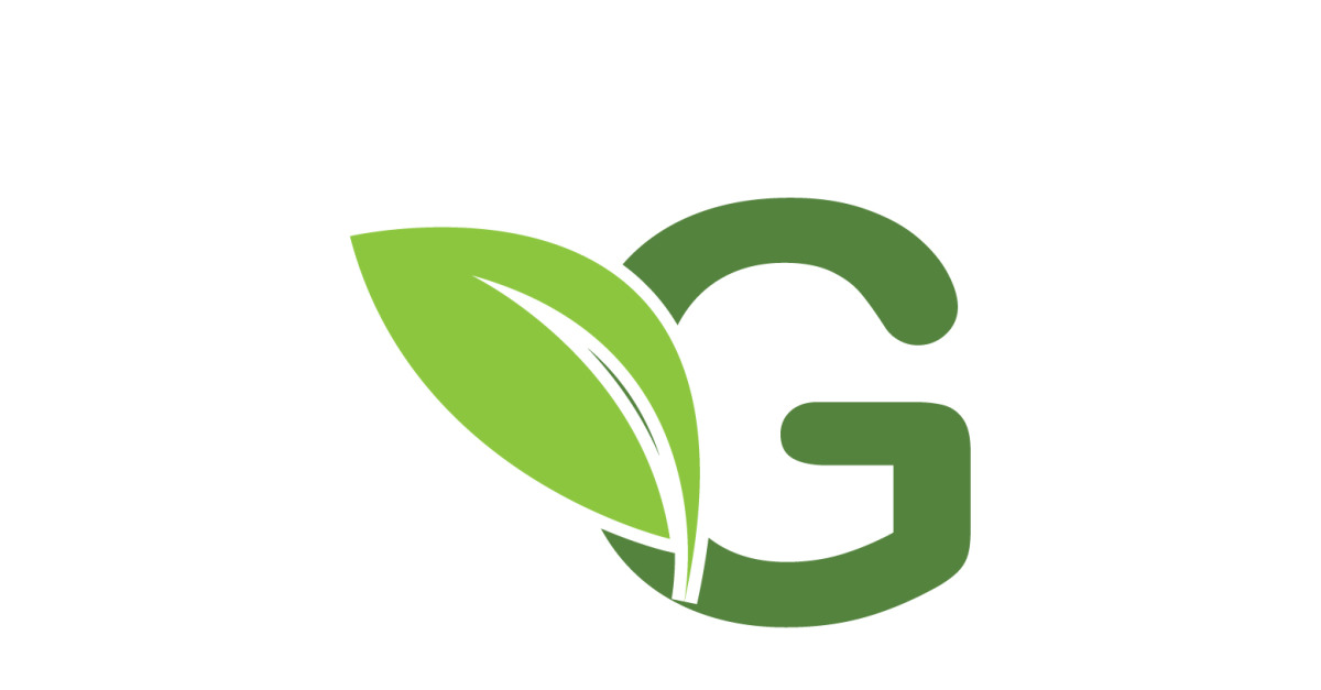 G letter leaf green logo icon version v61 - TemplateMonster