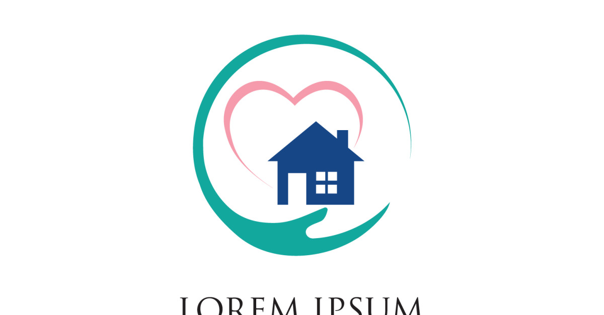 Home care building logo version v1 #390035 - TemplateMonster