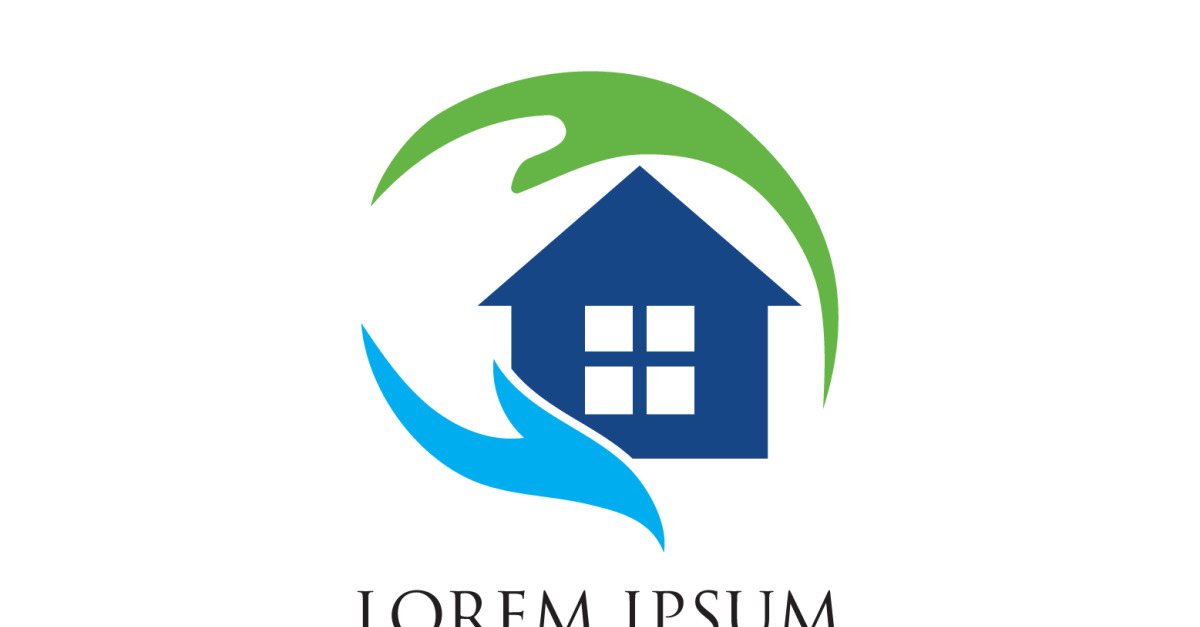 Home care building logo version v34 #390075 - TemplateMonster