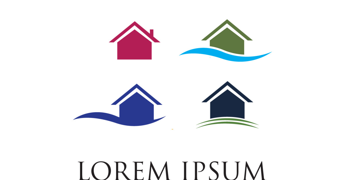 Home care building logo version v96 #390132 - TemplateMonster