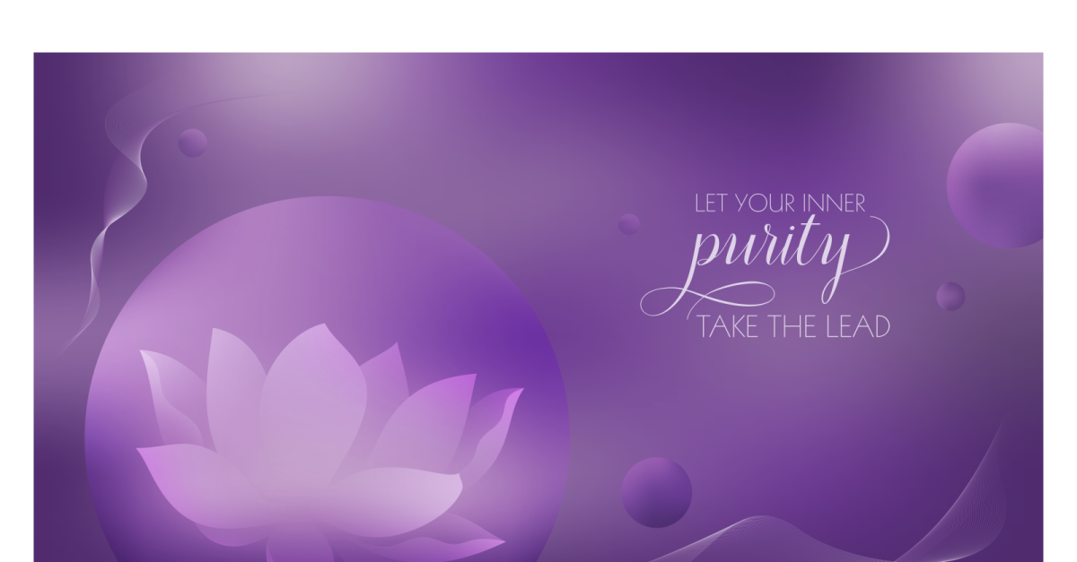 Inspirational Background 14400x8100px With Lotus And Message About ...