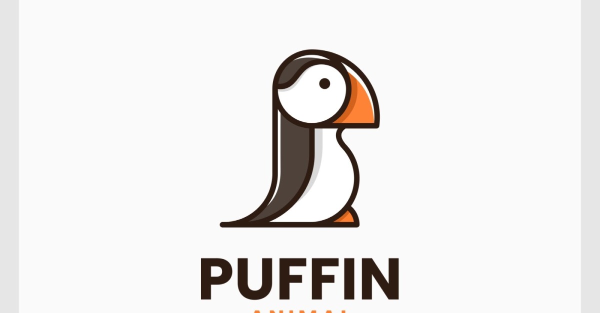 Puffin Bird Cartoon Mascot Logo #390427 - TemplateMonster