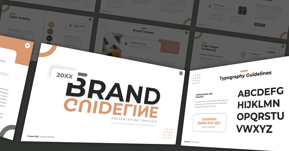 Rare Brand Guideline Google Slides Template - TemplateMonster