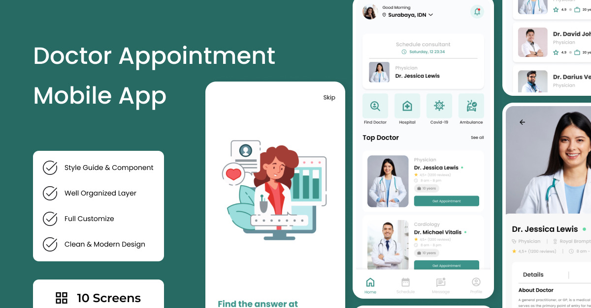 HealthCare - Doctor Appointment Mobile App - TemplateMonster