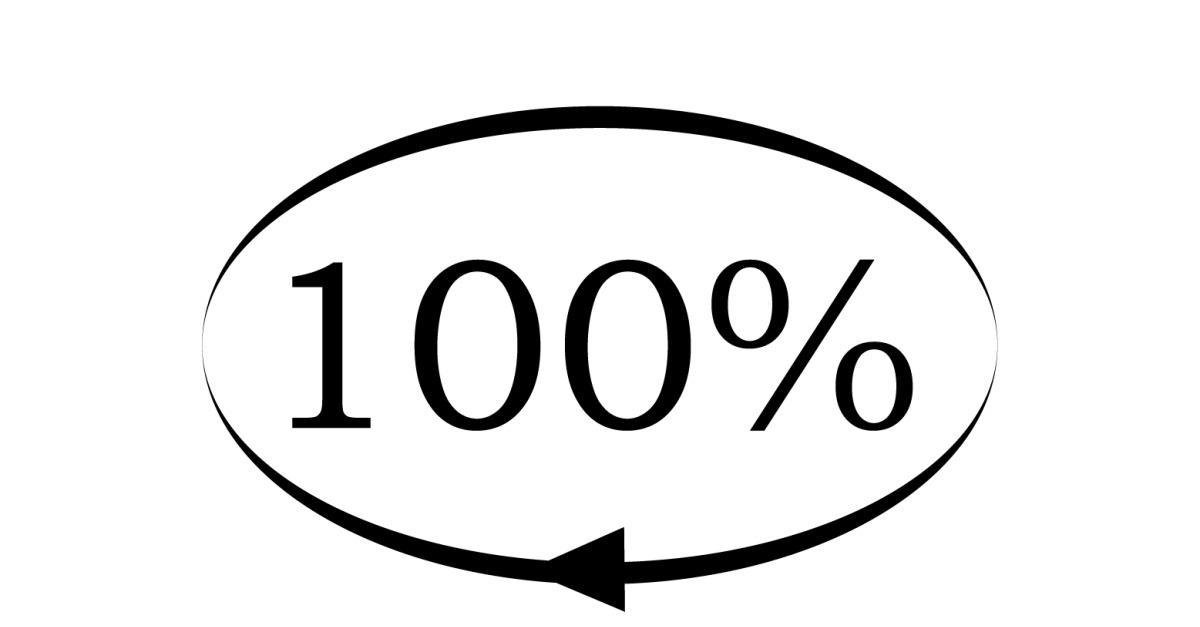 100 persent icon symbol logo version v8 - TemplateMonster