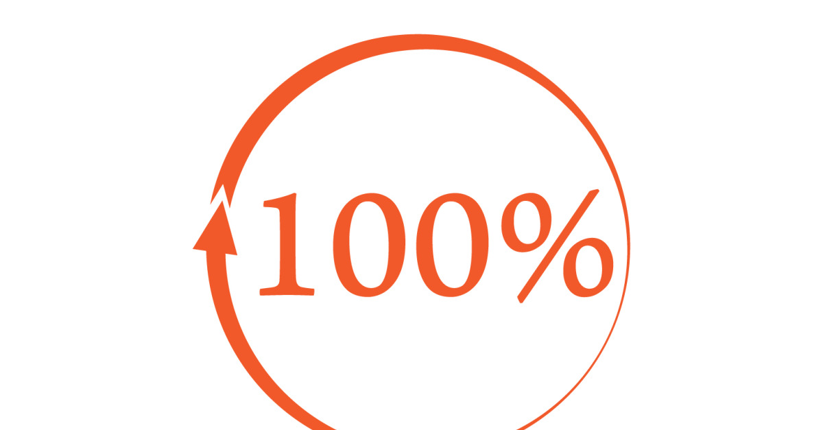 100 pour cent icône symbole logo version v2 - TemplateMonster