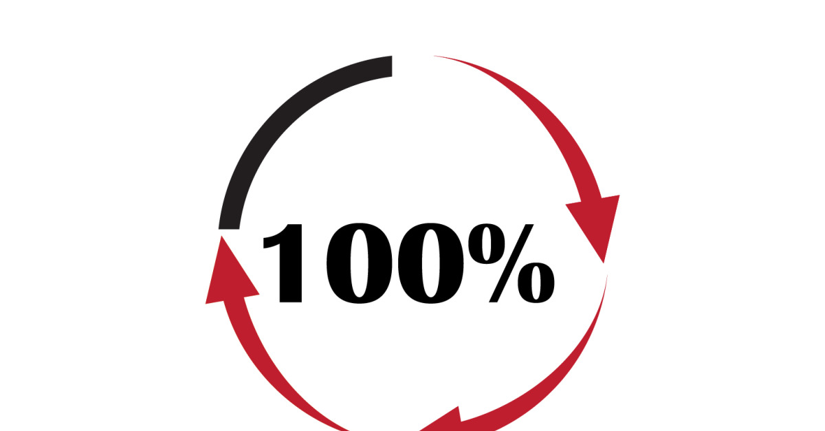 Verze loga symbolu 100 perentů v15 #391297 - TemplateMonster