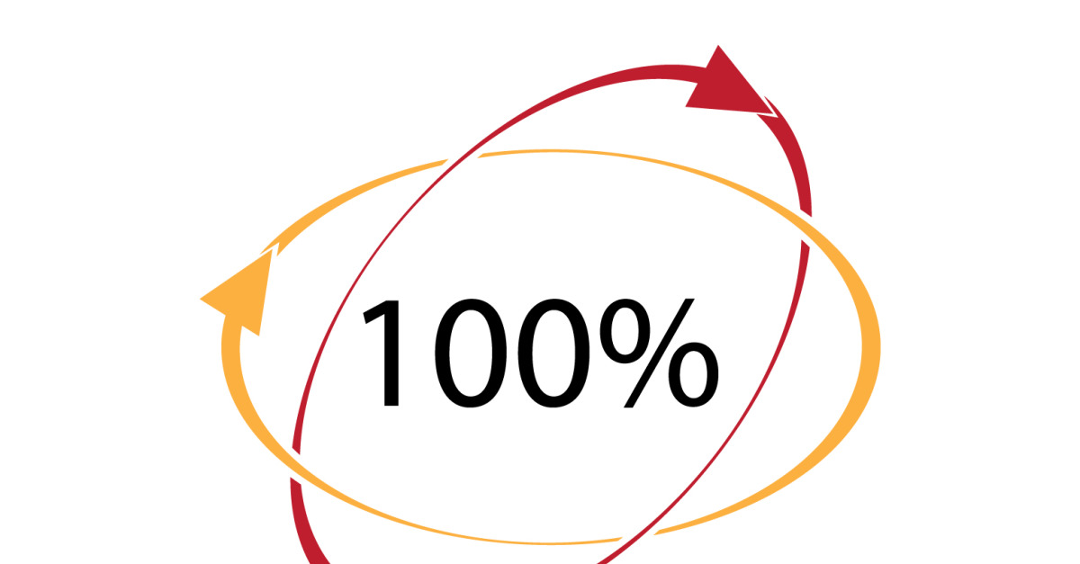 100 persent icon symbol logo version v17 - TemplateMonster