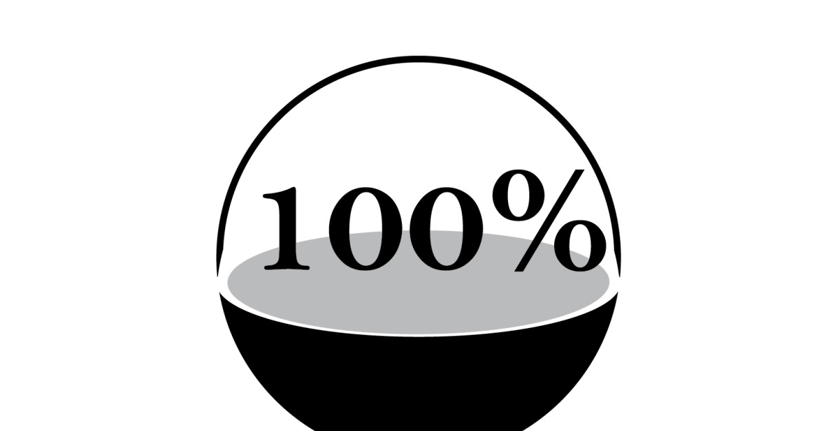 100 persent icon symbol logo version v28 - TemplateMonster