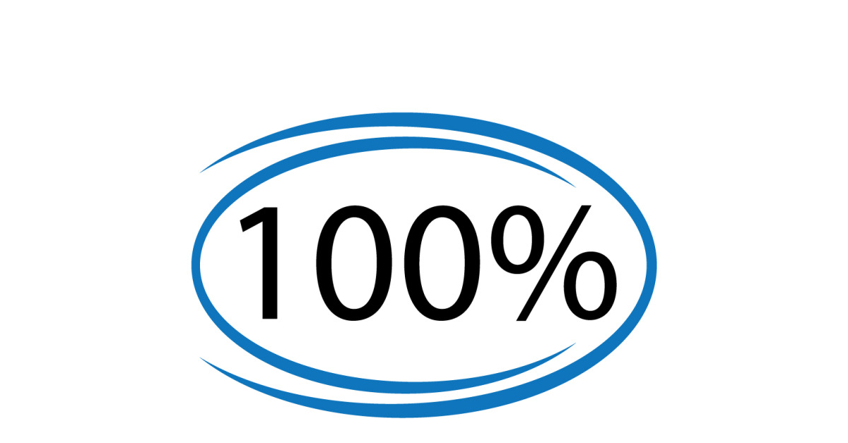 100 persent icon symbol logo version v33 - TemplateMonster