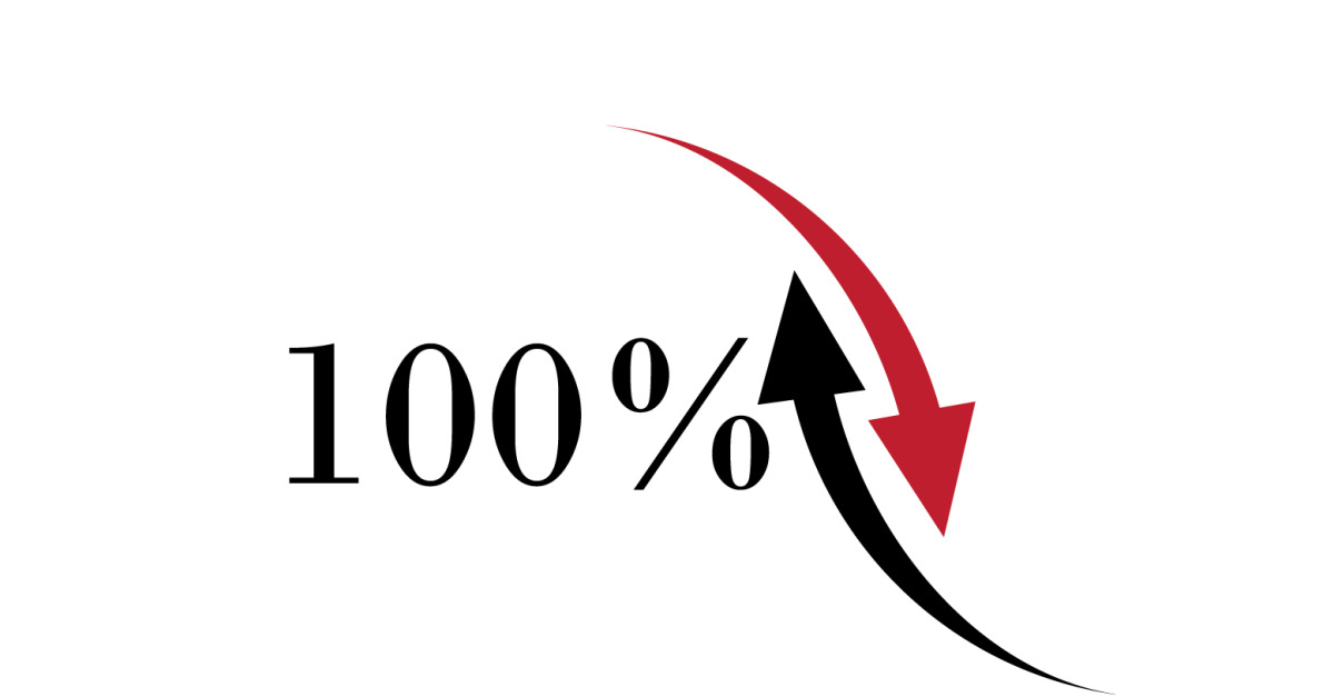 100 persent icon symbol logo version v55 - TemplateMonster