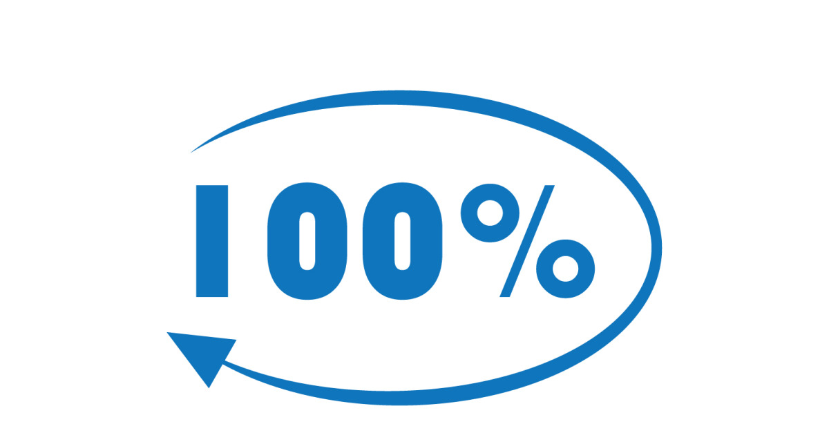 100 persent icon symbol logo version v5 - TemplateMonster