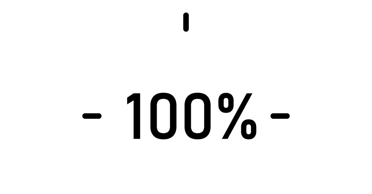 100 pour cent icône symbole logo version v19