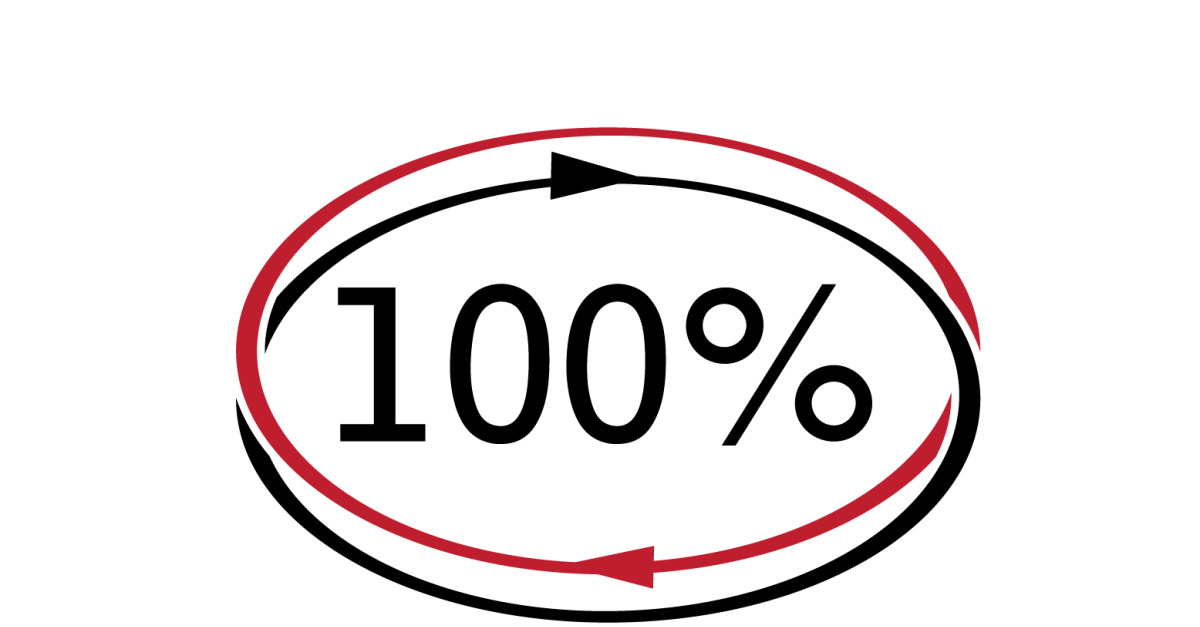 100 pour cent icône symbole logo version v20