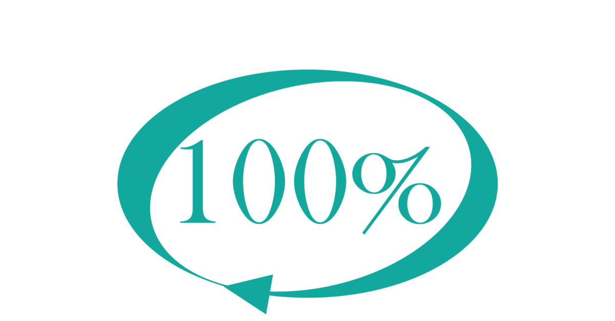 100 pour cent icône symbole logo version v57