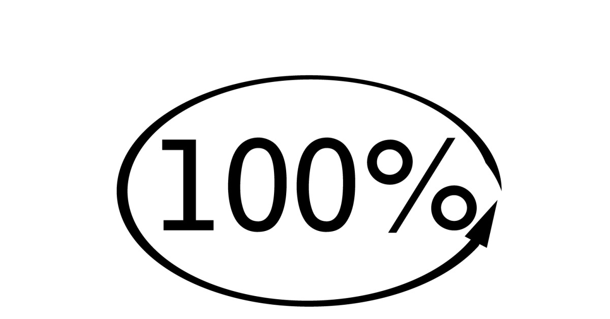 Verze loga symbolu 100 perentů v36 #391333 - TemplateMonster