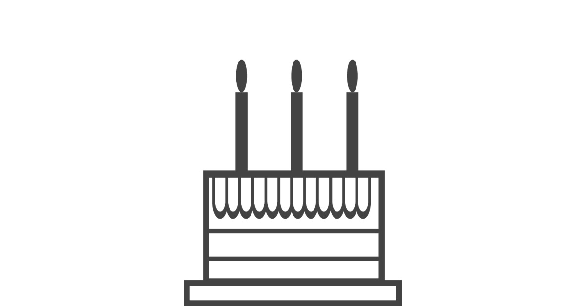 Doğum günü pastası logo simge sürümü v58 - TemplateMonster