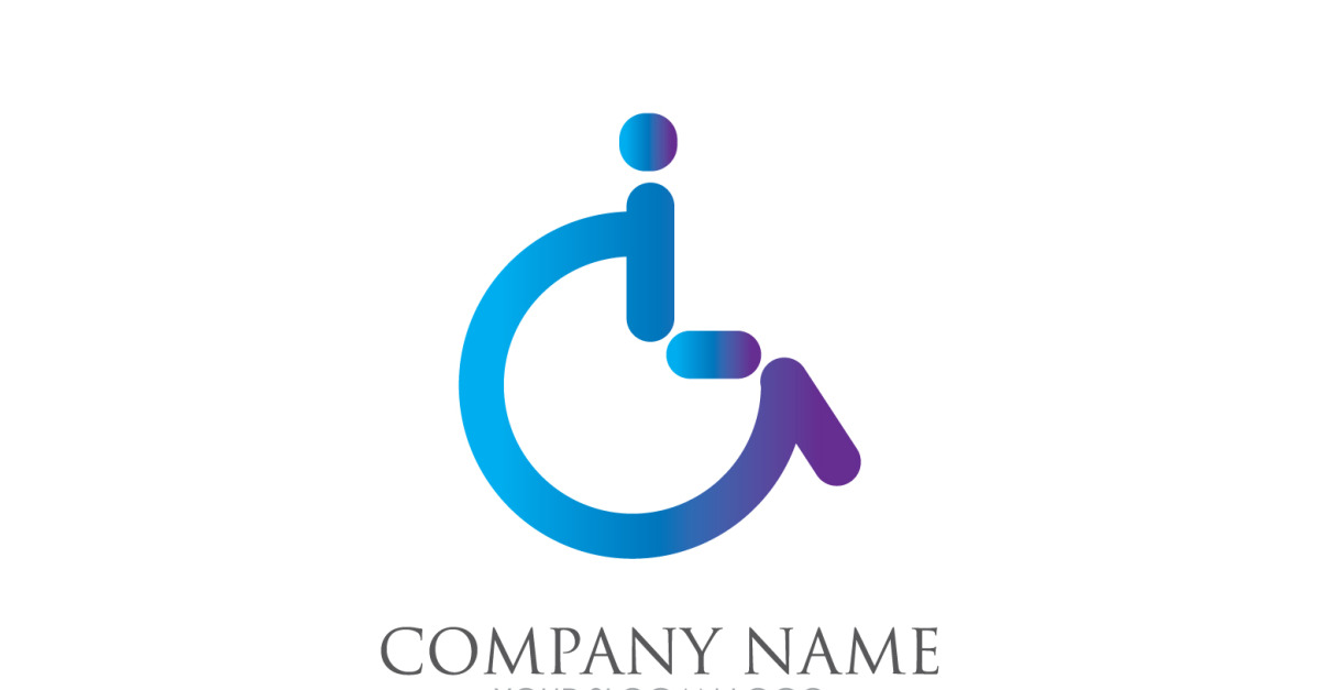 Difabel logo icon template version v46 - TemplateMonster