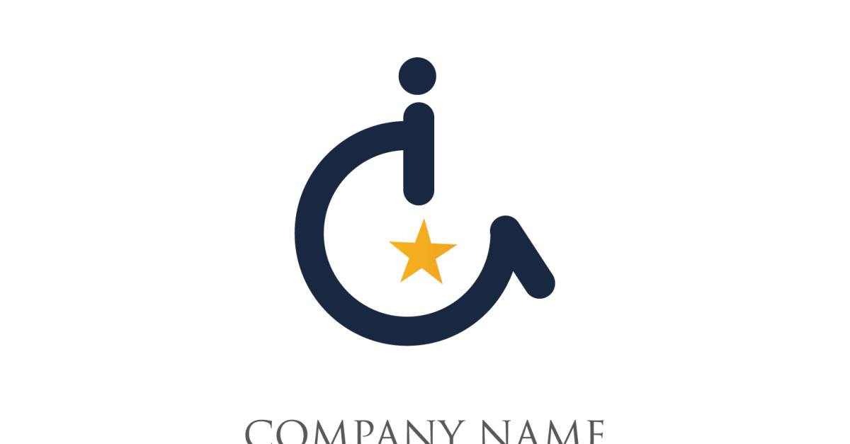 Difabel logo icon template version v54 - TemplateMonster