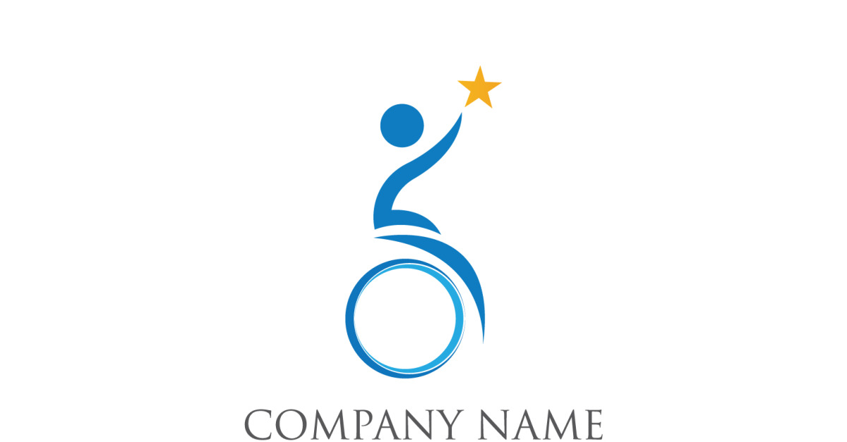 Difabel-Logo-Icon-Vorlage Version v33 - TemplateMonster