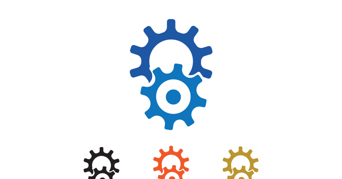 Gear box logo icon template vector v11 - TemplateMonster