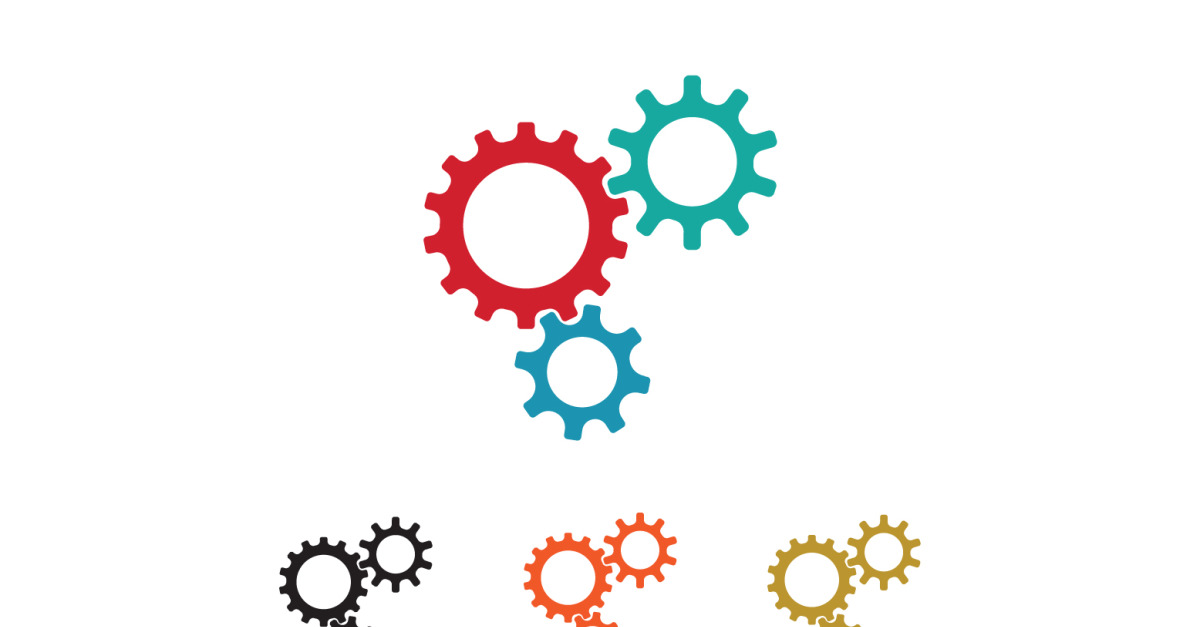 Gear box logo icon template vector v12 - TemplateMonster