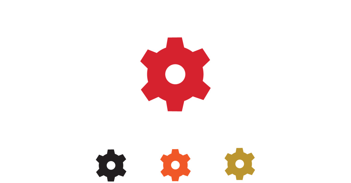 Gear box logo icon template vector v21 - TemplateMonster