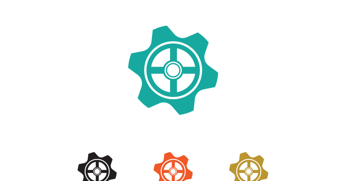 Gear box logo icon template vector v30 - TemplateMonster