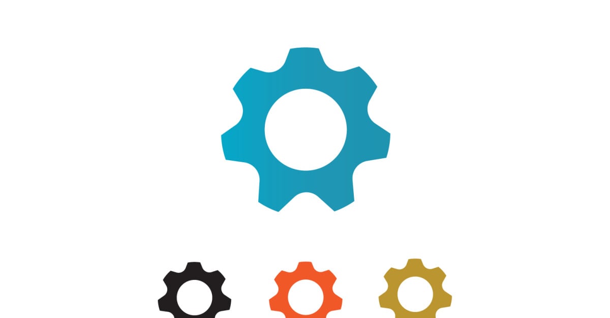 Gear box logo icon template vector v37 - TemplateMonster